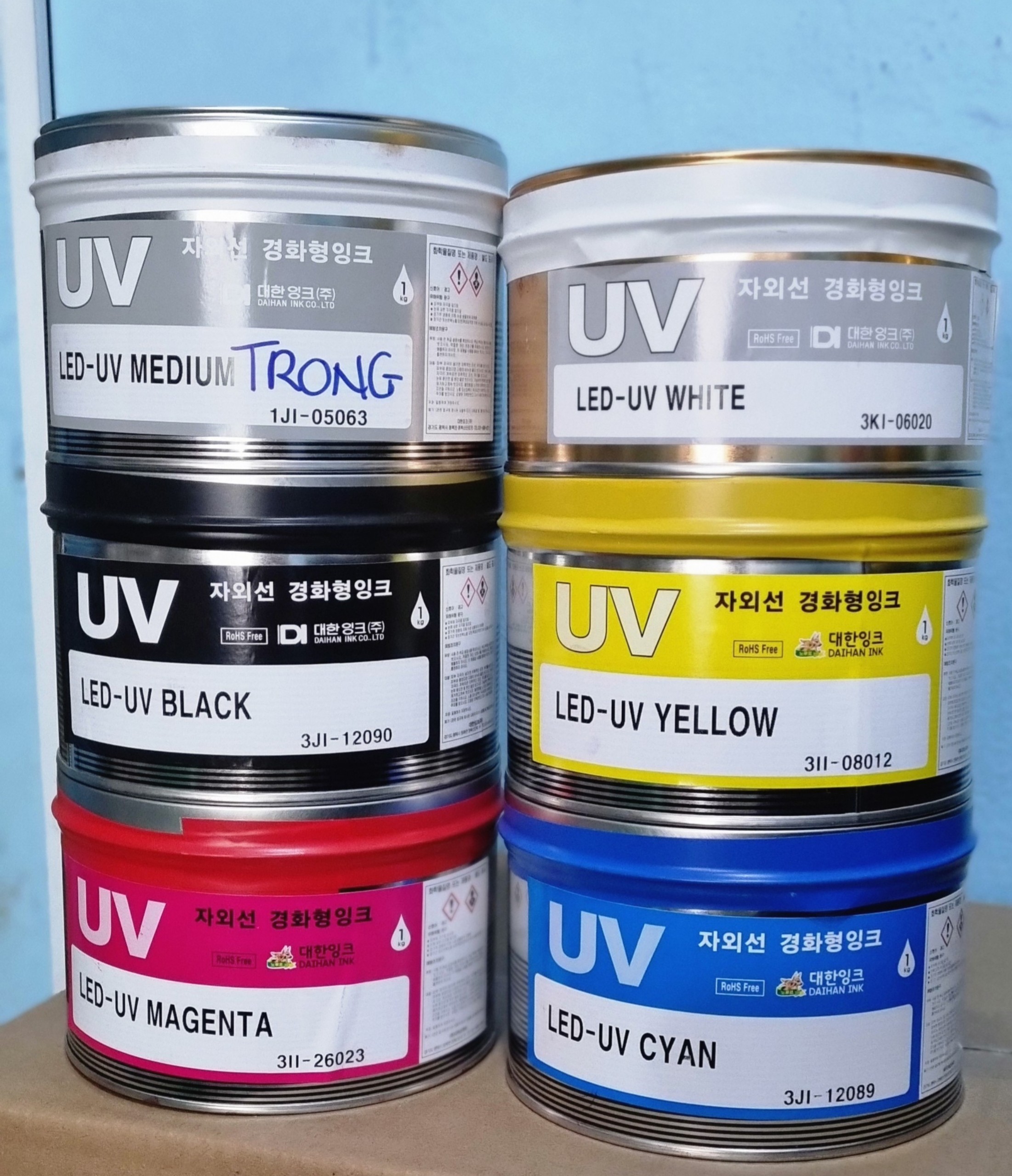 MỰC IN UV LED HÃNG DAIHAN ( HÀN QUỐC )